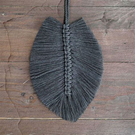 DIY Macrame Feather Making Kit Modern Macrame Wall Hanging Etsy
