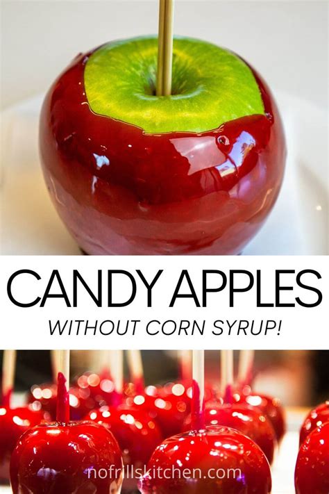 Easy Candy Apples Recipe Without Corn Syrup No Frills Kitchen