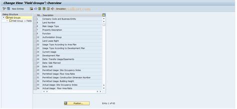 REBDPR0002 SAP Tcode PR Field Groupings