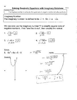 Algebra 2 Unit 3 Completed Notes By Josh Mayhew TPT