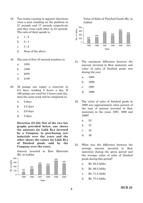 TANCET 2023 MCA Question Paper - IndCareer Docs