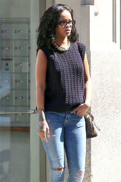Rihanna In Jeans Out In New York City June 2014 • Celebmafia