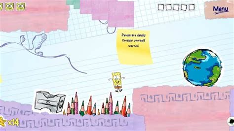 Spongebob Squarepants Doodlepants — Web App Game Browser Craft