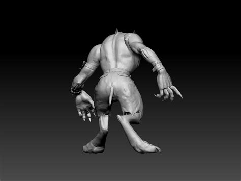 Stl File Warewolf Scary Wolf Wolf For Game Warewolf For Game 🐺・3d