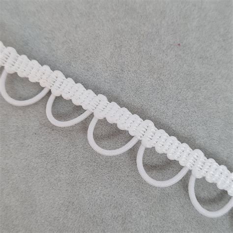 White Button Loop Trim For Bridal Dress Wedding Button Elastic Loops Etsy
