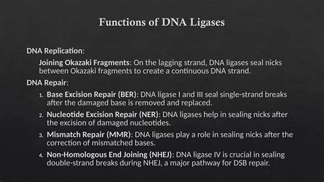 Dna Topoisomerases And Ligase Enzymes Of Replication Pptx
