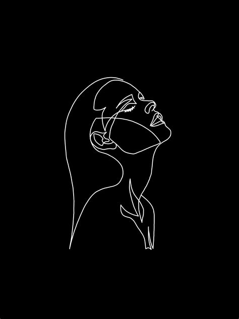 Minimalist Drawing Abstract Line Art Black And White Art Drawing