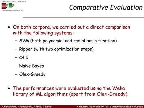 Ppt A Genetic Algorithm For Text Classification Rule Induction
