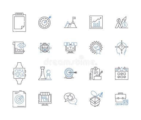 Business Planning Outline Icons Collection Planning Business