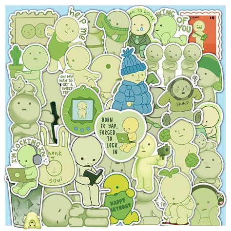 Funny Smiski Stickers Etsy