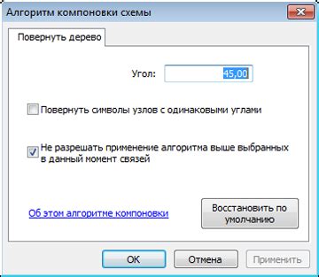 Параметры алгоритма компоновки Повернуть дерево Rotate Tree ArcMap Документация