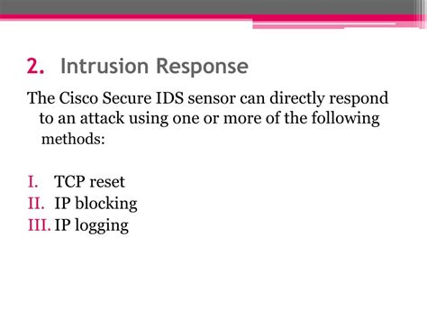 PPT CISCO Secure Intrusion Detection System PowerPoint Presentation Free Download ID