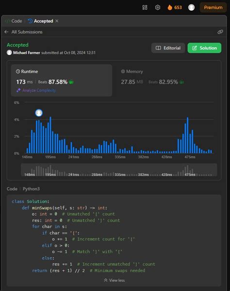 Michael Farmer On Linkedin Day 653 Of Daily Leetcode 1963 Minimum