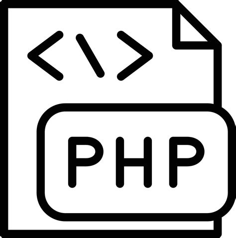 Vector Design PHP File Icon Style 22246612 Vector Art At Vecteezy