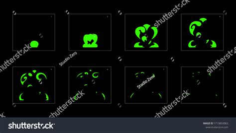 Liquid Explosion Animation Effect Explosion Effect Stock Vector Royalty Free 1713893083