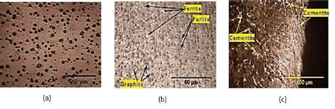 Microstructure Of Sample B1and B4 A Microstructure On Ductile Iron