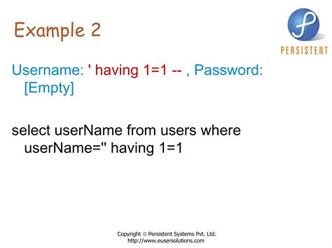 Sql Injection Attacks Siddhesh Ppt