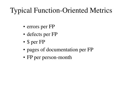 Ppt Chapter 4 Software Process And Project Metrics Powerpoint