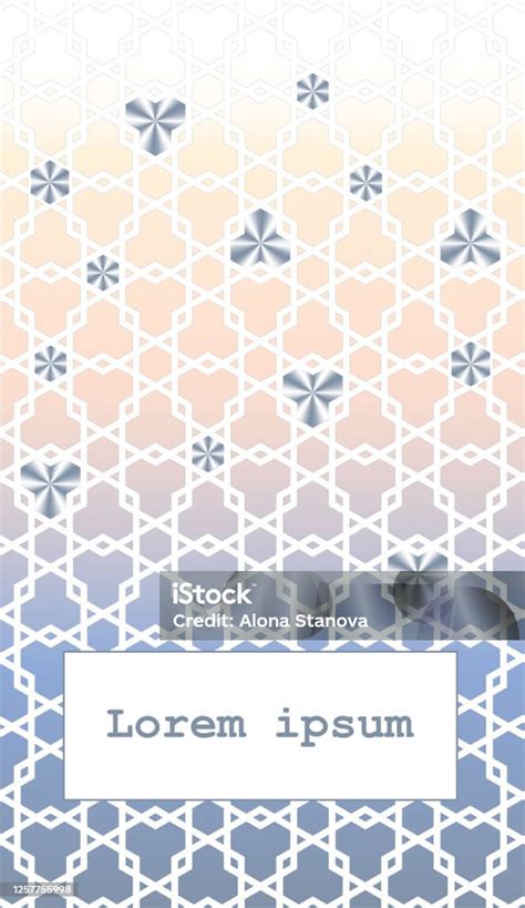 브로셔 홀로그램 패치가 있는 카드 초대 축하 날짜 포스터 발표를위한 현대 카드의 아라비아 벡터 템플릿 과거에 대한 스톡 벡터 아트 및 기타 이미지 Istock