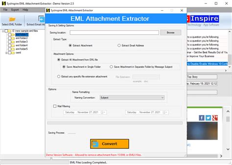 How To Extract Email Attachments Addresses From EML Files