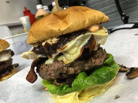 Homemade Brie Burger R Cheeseburger