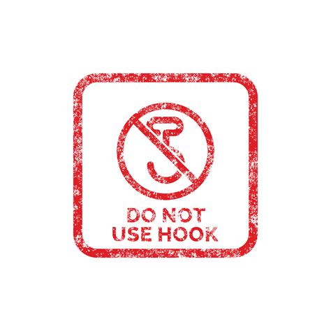 Do Not Use Hooks Packaging Mark Icon Symbol Vector 24669090 Vector Art