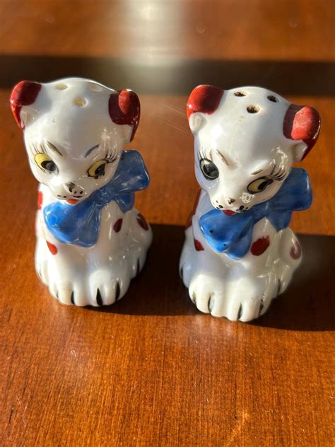 Retro Kitty Salt And Pepper Shakers From Pico Japan Etsy