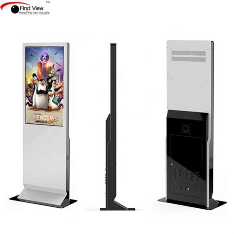 43 Inch Android And Windows Wifi Vertical Lcd Ad Player Vertical Floor Stand Lcd Advertising