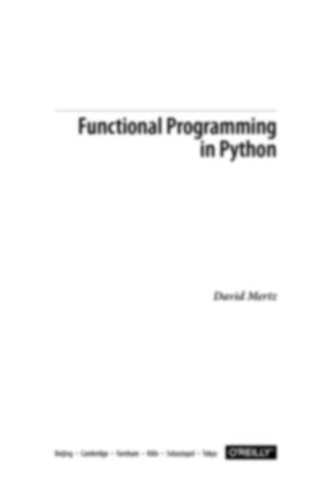 SOLUTION Functional Programming In Python Studypool