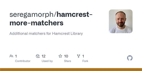 github seregamorph hamcrest more matchers additional matchers for