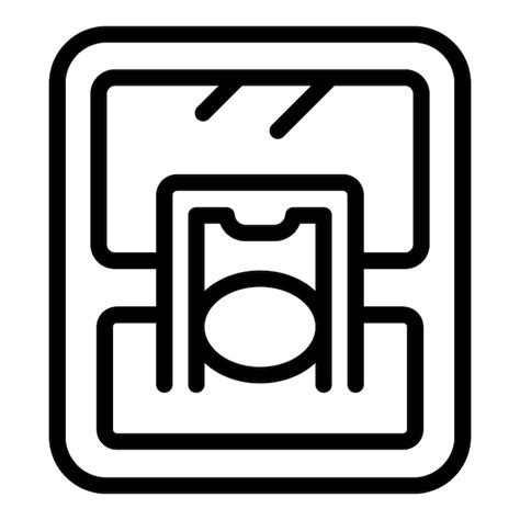 Premium Vector Abstract Line Art Camera Icon