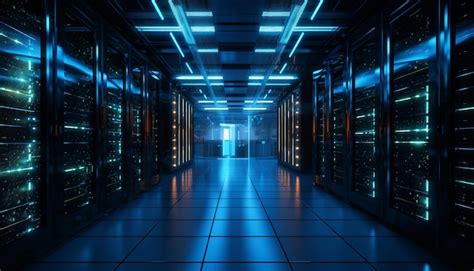 Premium Photo Server Room Data Center Datacenter Hardware Cluster