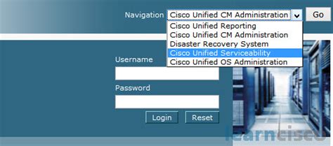 Cisco Unified Serviceability Administration