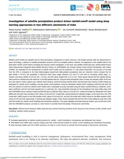 Investigation Of Satellite Precipitation Product Driven Rainfall Runoff