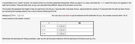 Solved 1 Point Below Is An Oracle Function An Oracle