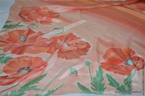 Платок шёлковый Майский батик в интернет магазине на Ярмарке Мастеров Платки Тамбов