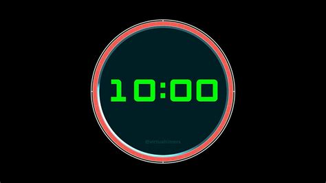 Minutes Countdown Timer With Alarm And Progress Dial Green YouTube