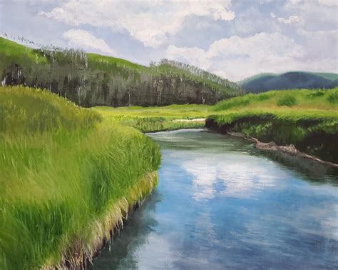 Realistic River Drawing