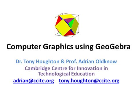 ppt computer graphics using geogebra dokumen tips