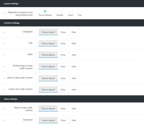 Layout Settings Native Support