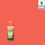 Rust Oleum Specialty 11 Oz Fluorescent Red Orange Spray Paint 6 Pack 1955830 The Home Depot