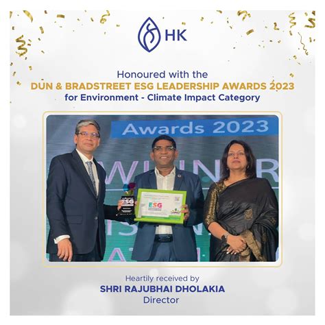 Dun And Bradstreet Presents Hari Krishna Exports With Esg Leadership Award