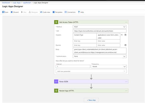 Restart Azure Web App Using Azure Logic App CodeProject