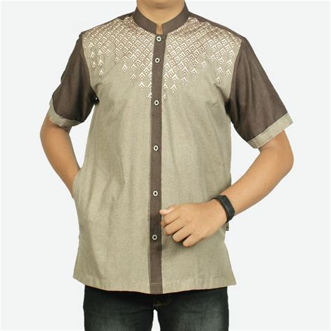 Pria A Rizki Koko Madinah Men Fashion Muslim Milo Color Short Sleeve Shopee Philippines