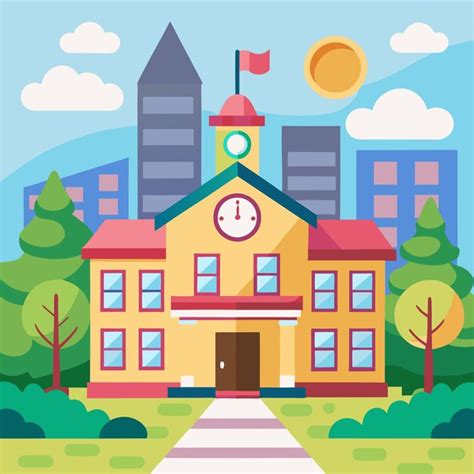 Edificio Escolar Clipart
