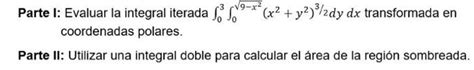 solved part i evaluate the iterated integral polar