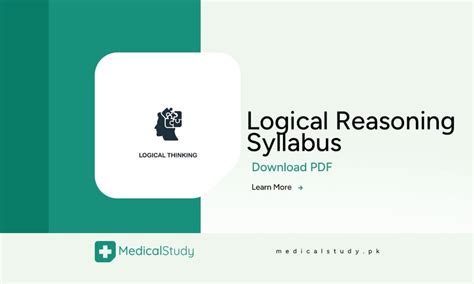 Logical Reasoning Syllabus 2025 2026 Download Pdf