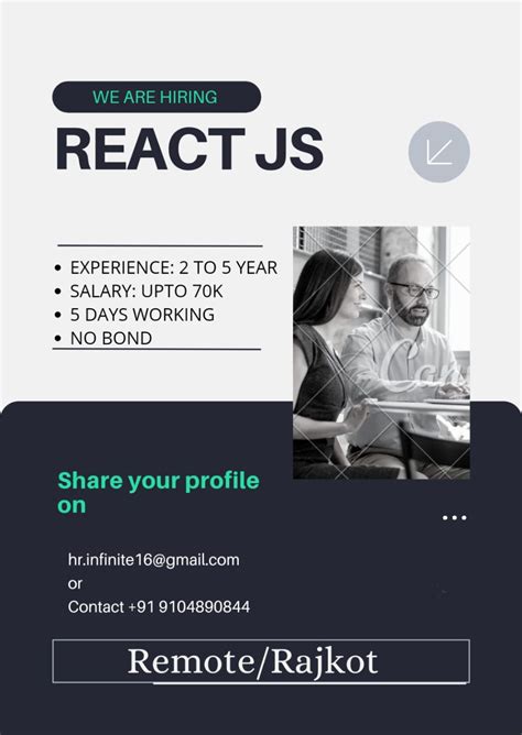 Khushbu G On Linkedin Connections Urgentlyhiring Post Reactjs Experience Salary