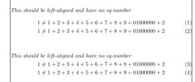 Line Breaking Left Align Text In Math Mode And Break Equations TeX LaTeX Stack Exchange