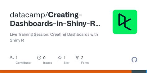 GitHub Datacamp Creating Dashboards In Shiny R Live Training Live Training Session Creating